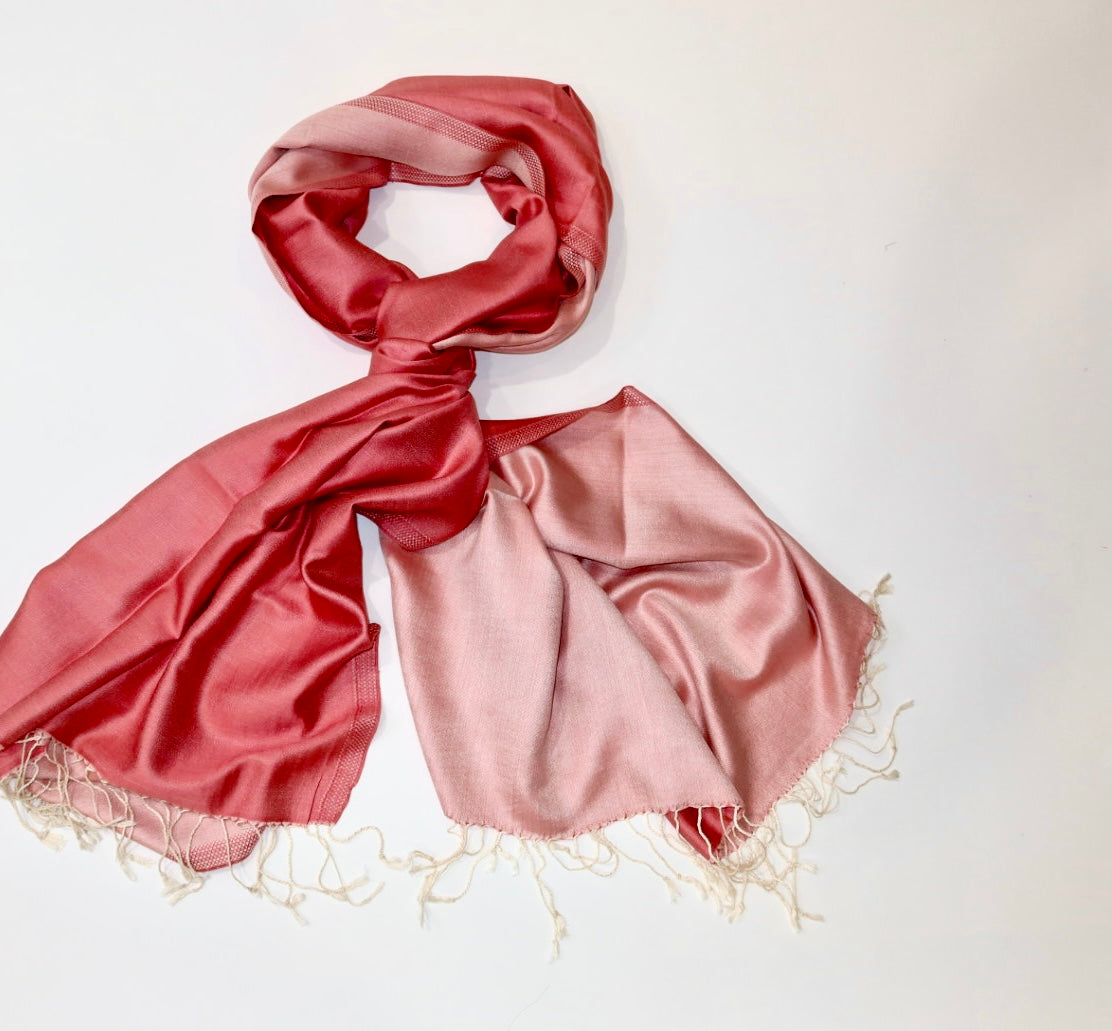 Aya-silk head scarf-silk wrap for women – Maison Du Silks
