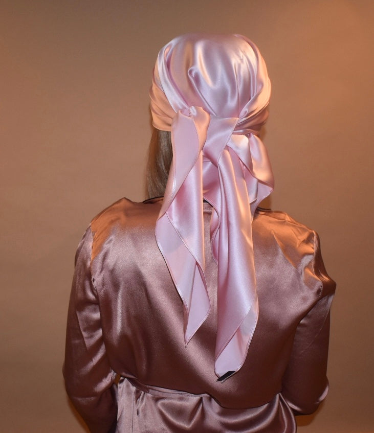 Serenity-Charmeuse Mulberry Silk Women's Head Wrap-body scarf-turban ...