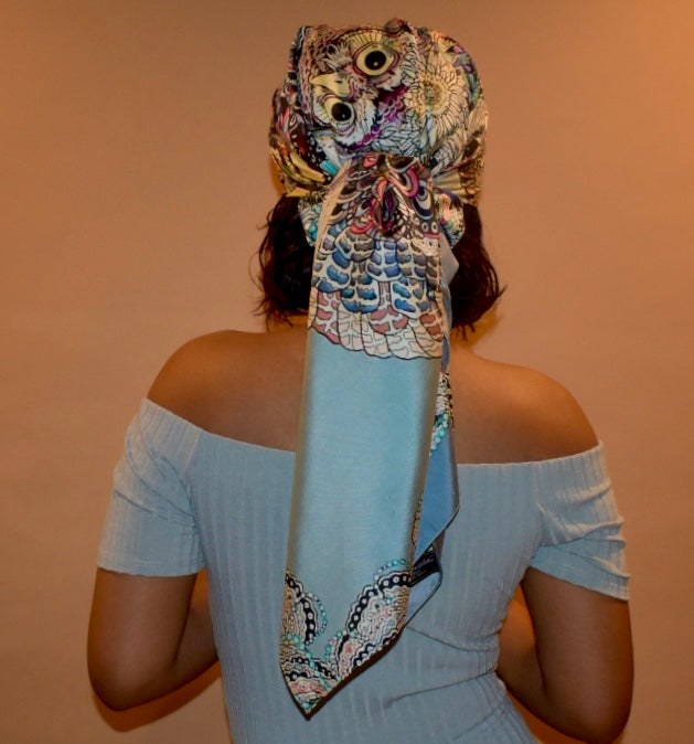 Sienna-Charmeuse Mulberry Silk Women's Head Wrap-body scarf-turban ...