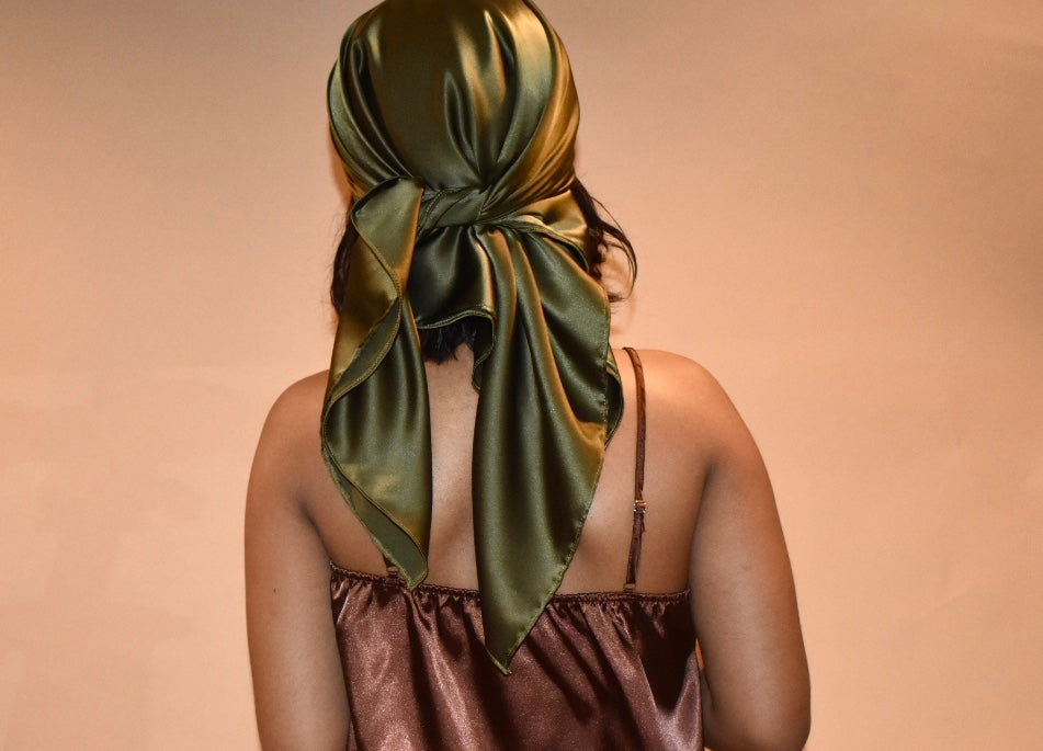 Alessia-Charmeuse Mulberry Silk Women's Head Wrap-body scarf-turban ...
